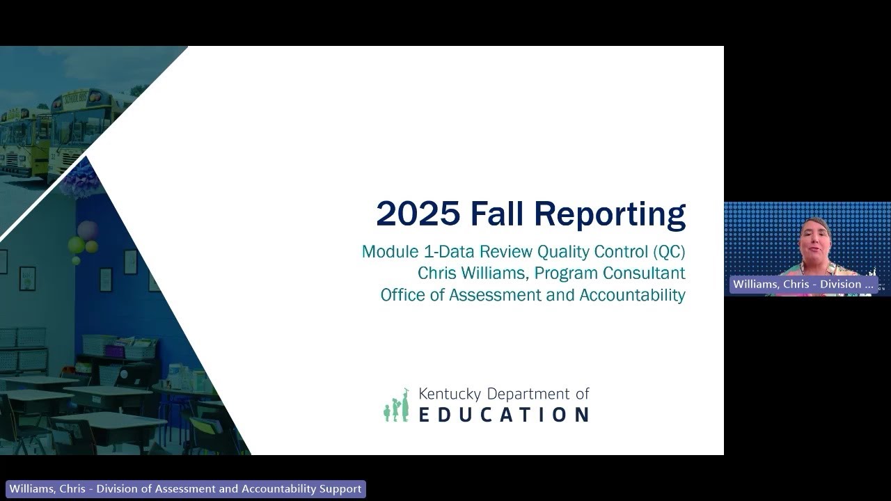 2025 Fall Reporting - Module 1
