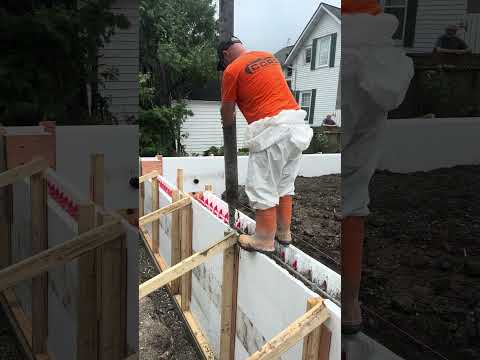 ICF Frost wall #construction #concrete #foundation #icf