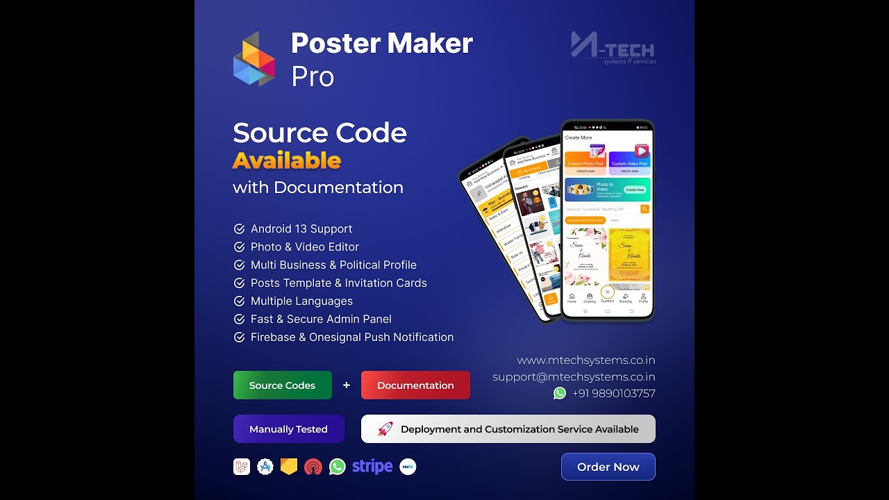 Poster Maker Pro Android App Source Code + Documentation.