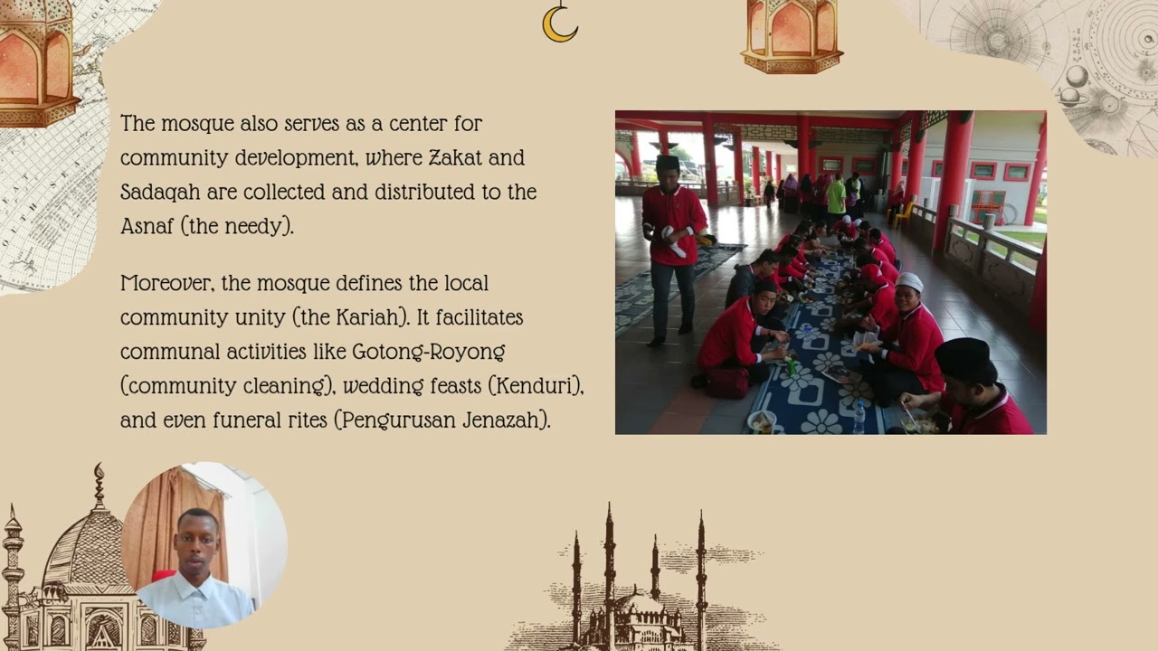 Beige Vintage Islamic Mosque Architecture Group Project Presentation