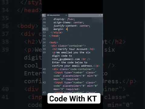 Making a OTP input box using HTML CSS || coding in website development #coding #java #python #html