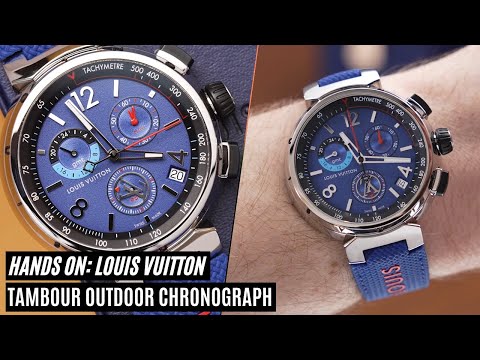 This Louis Vuitton Tambour Chrono packs BOLD colour