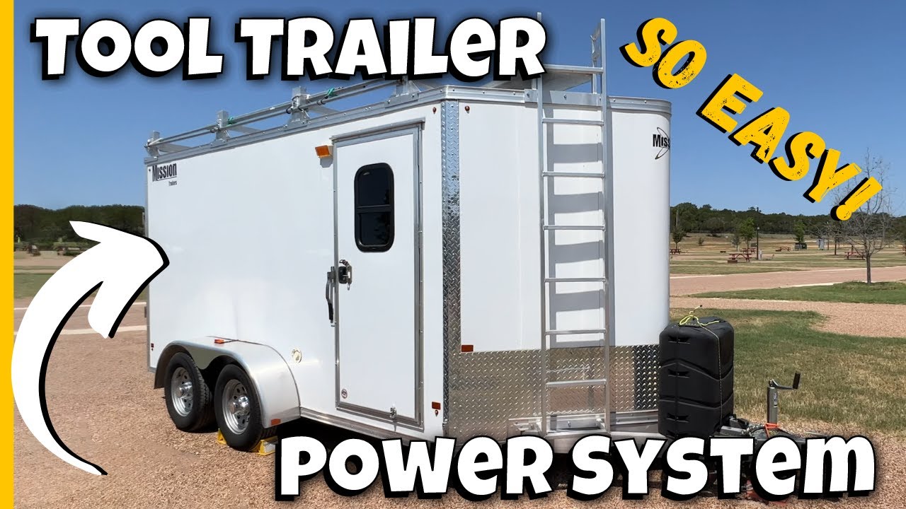 ⚡️ Tool Trailer Power Setup //  Automatic Transfer Switch Install