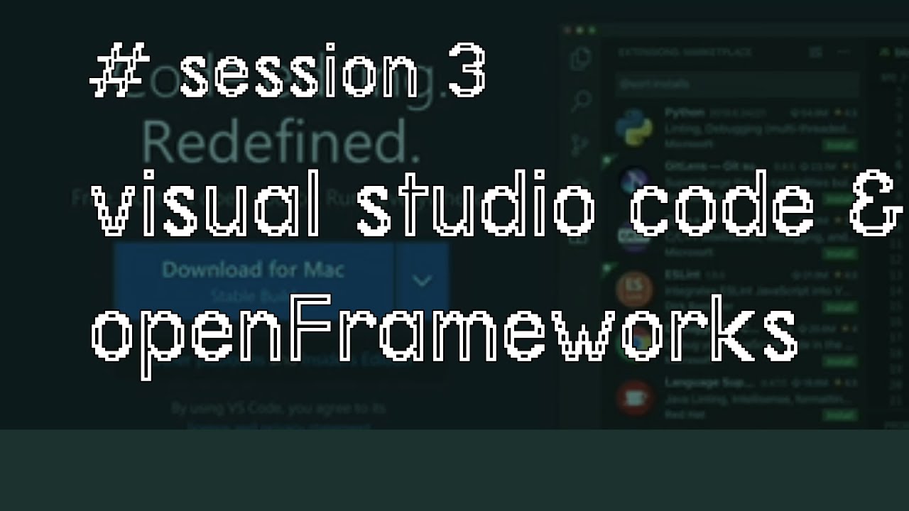 openFrameworks creative coding: Editing with visual studio code