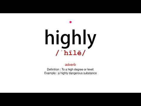 How to pronounce highly - Vocab Today