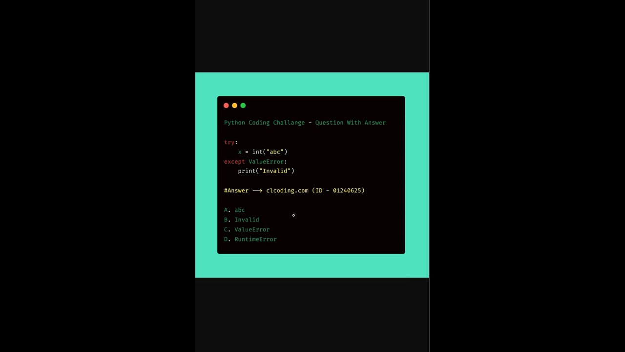 Python Coding Challenge | 01240625