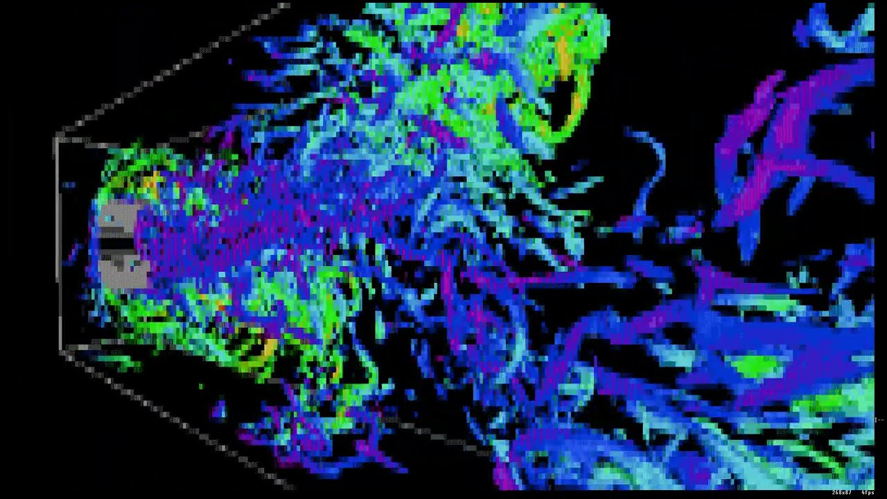 Real time CFD simulation in console (Nvidia A100)