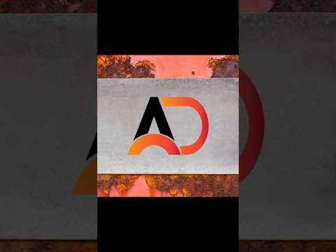 how to make logo AD in illustrator