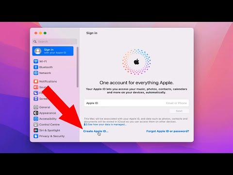 How to create a new apple id in macbook