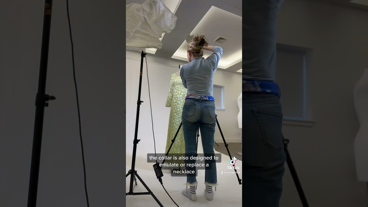 1970s green evening gown