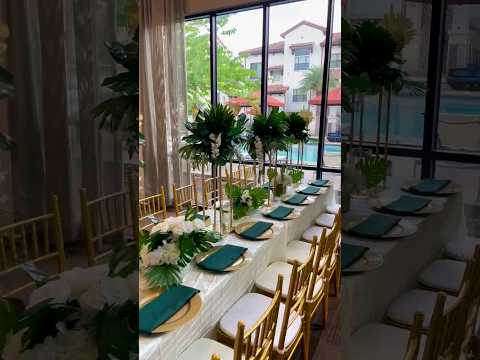 A Touch Of Green π #wedding #eventdecor #flower #decoration #decor #birthday #event #viral #fyp