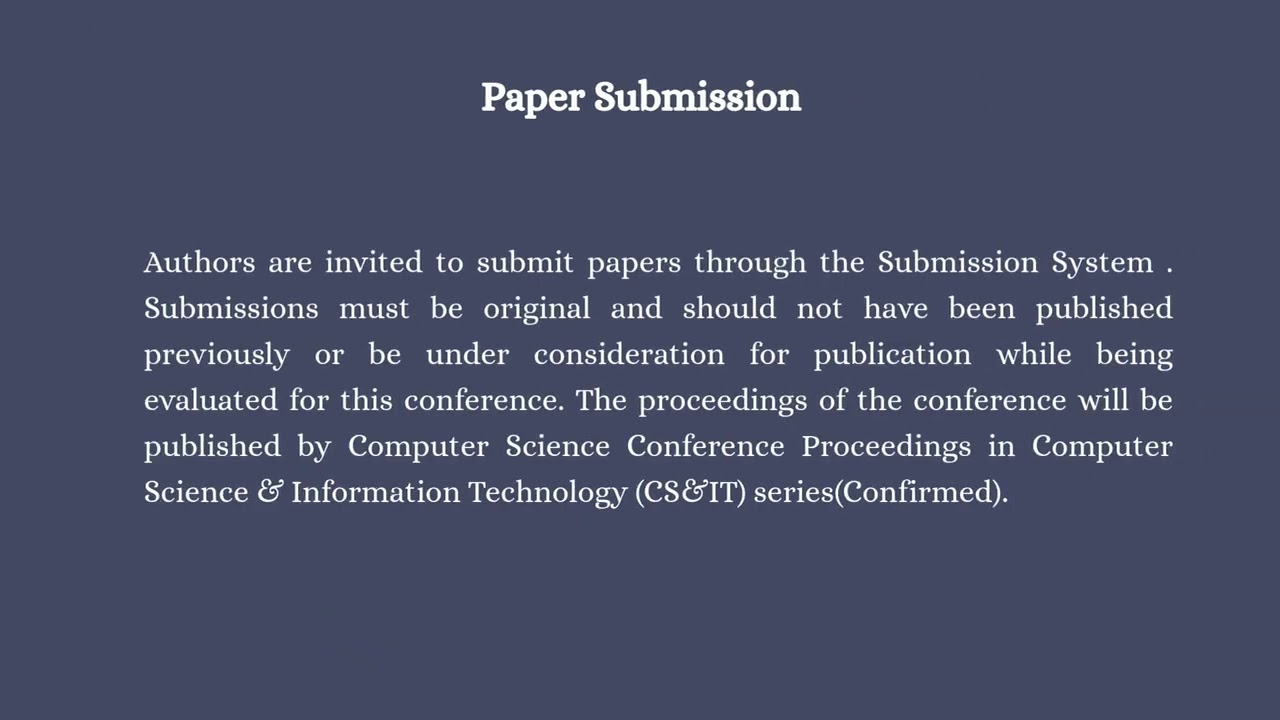 Call For Papers - NLMLT 2026