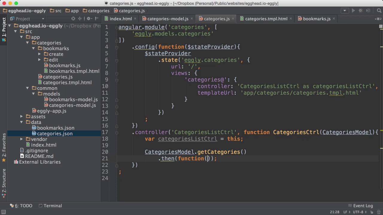 10 egghead angularjs angularjs architecture using http to load json data
