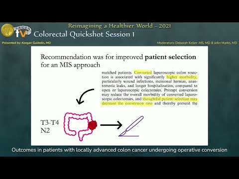 Outcomes in patients with locally advanced colon cancer undergoing operative conversion