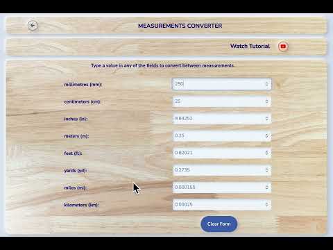 Measurements Converter Convert between units Length Converter