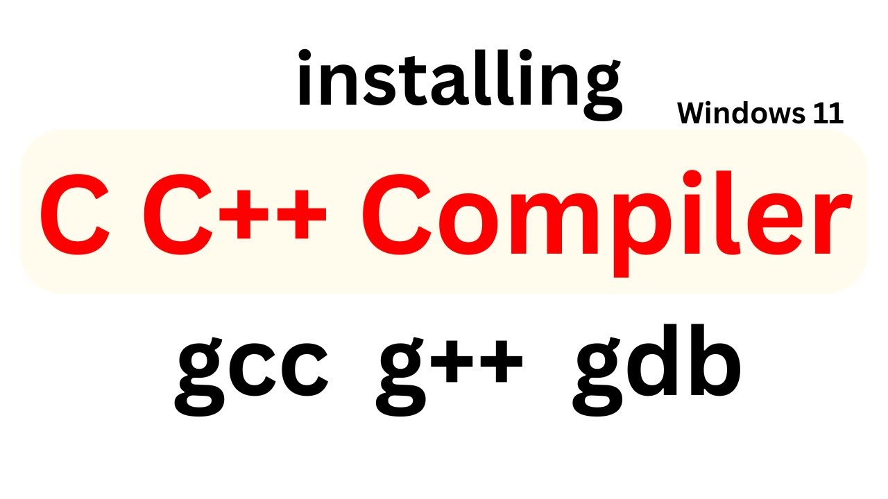 How to Install C C++ Compiler / Tool set  ( gcc g++ gdb Mingw w64 ) Easily in Windows 11 Computer