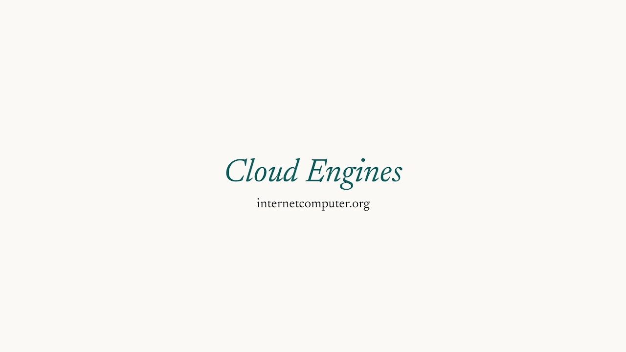 Cloud Engines Explained - Sovereign Frontier Cloud on the Internet Computer with Dominic Williams