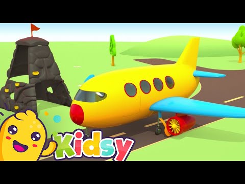 Leo the Truck and the Big Airplane | Fun Cartoons for Kids | Kidsy