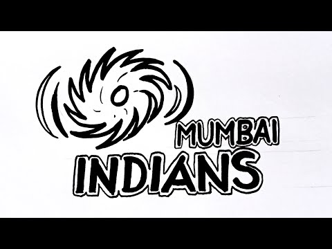 Mumbai Indians logo drawing with pencil / How to draw ipl 2025 / Mumbai Indians..