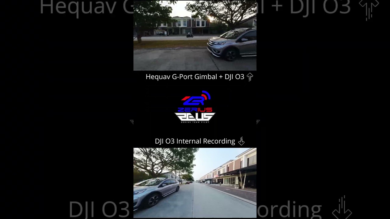 Hequav G-Port Gimbal O3 vs DVR O3 Internal Recording #hequav #zerius #drone
