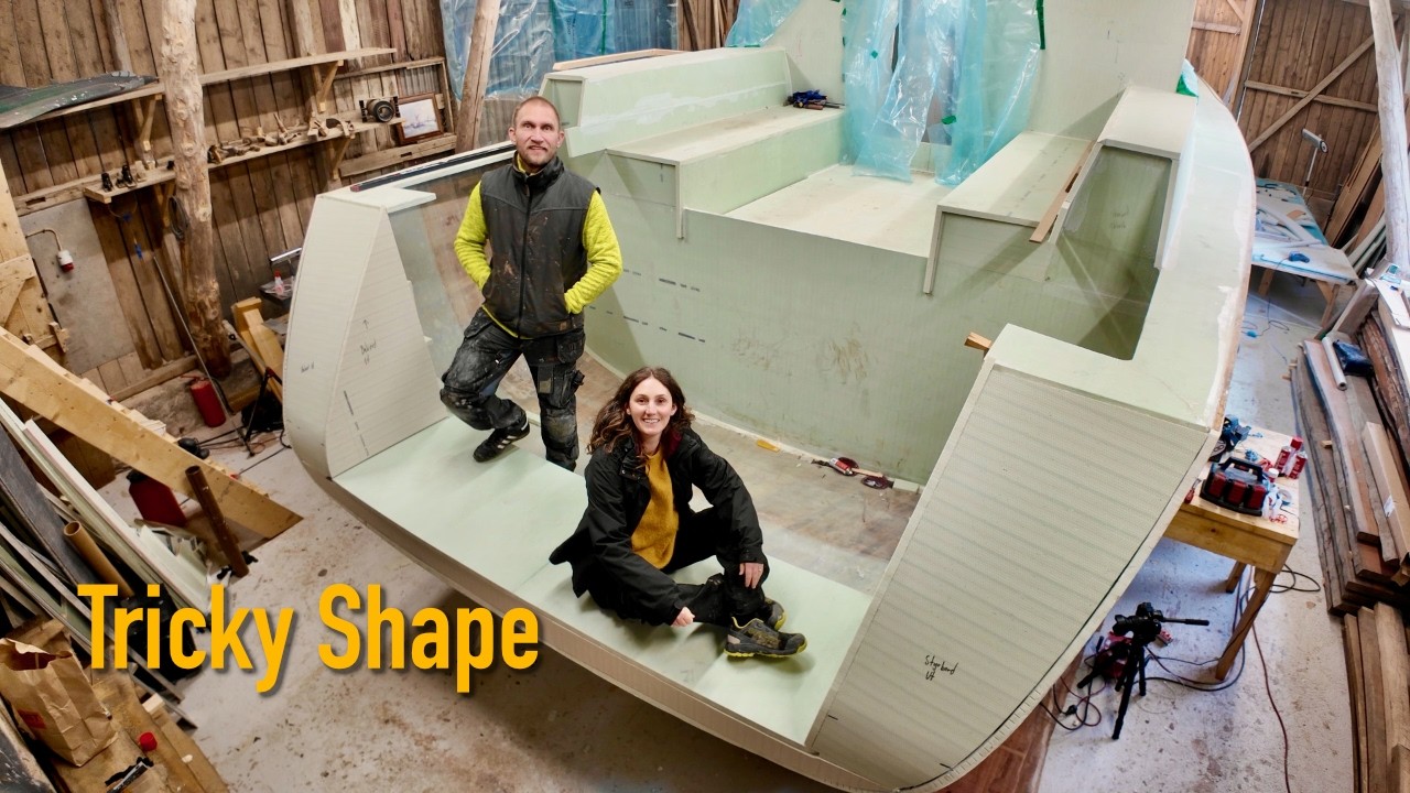 Building the Swim Platform and Tackling Compound Curves - Ep. 483 Ran Sailing