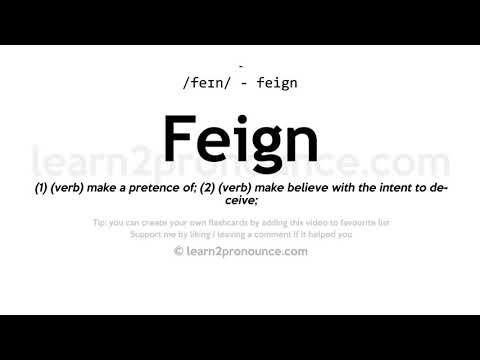 Prononciation Feindre | Définition de Feign