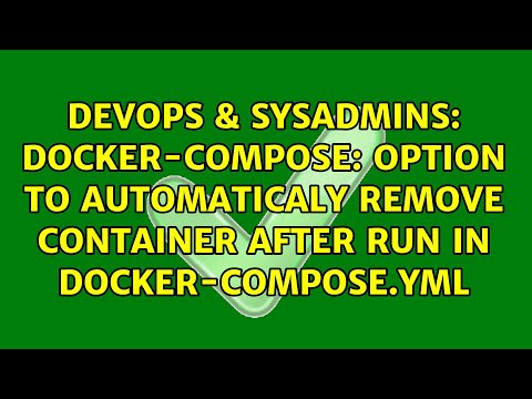docker-compose: option to automaticaly remove container after run in docker-compose.yml