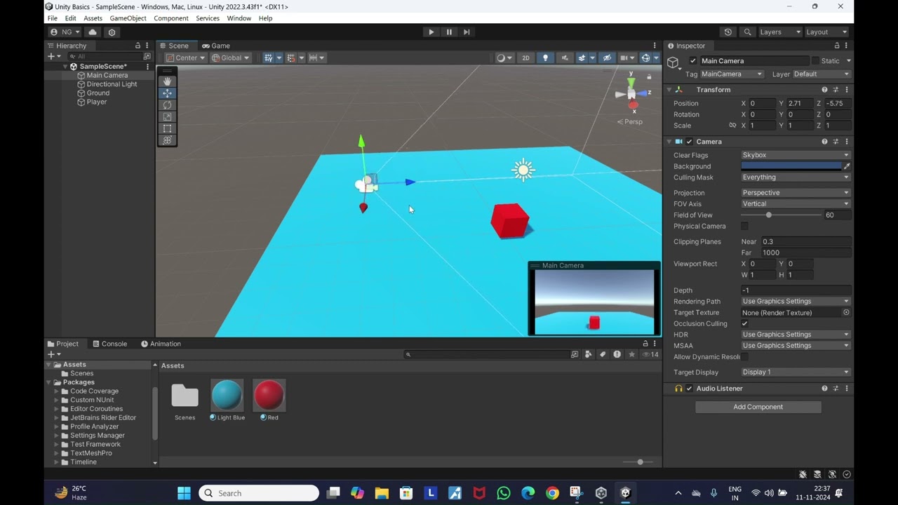 Unity Interface Exploration | Beginner's Guide to Unity Editor, Scene Hierarchy & Game Objects