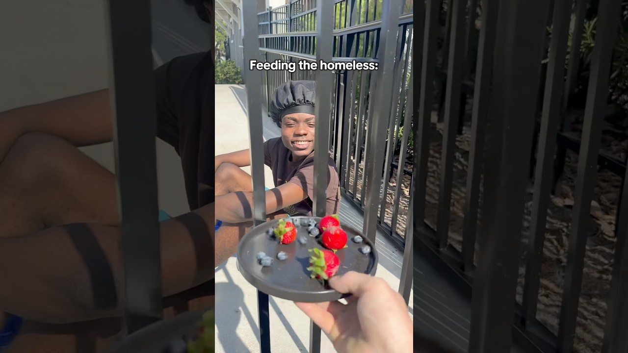 Feeding the homeless 😂