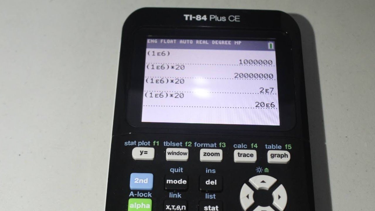 Scientific Notation and Engineering Notation on TI-84 Plus CE