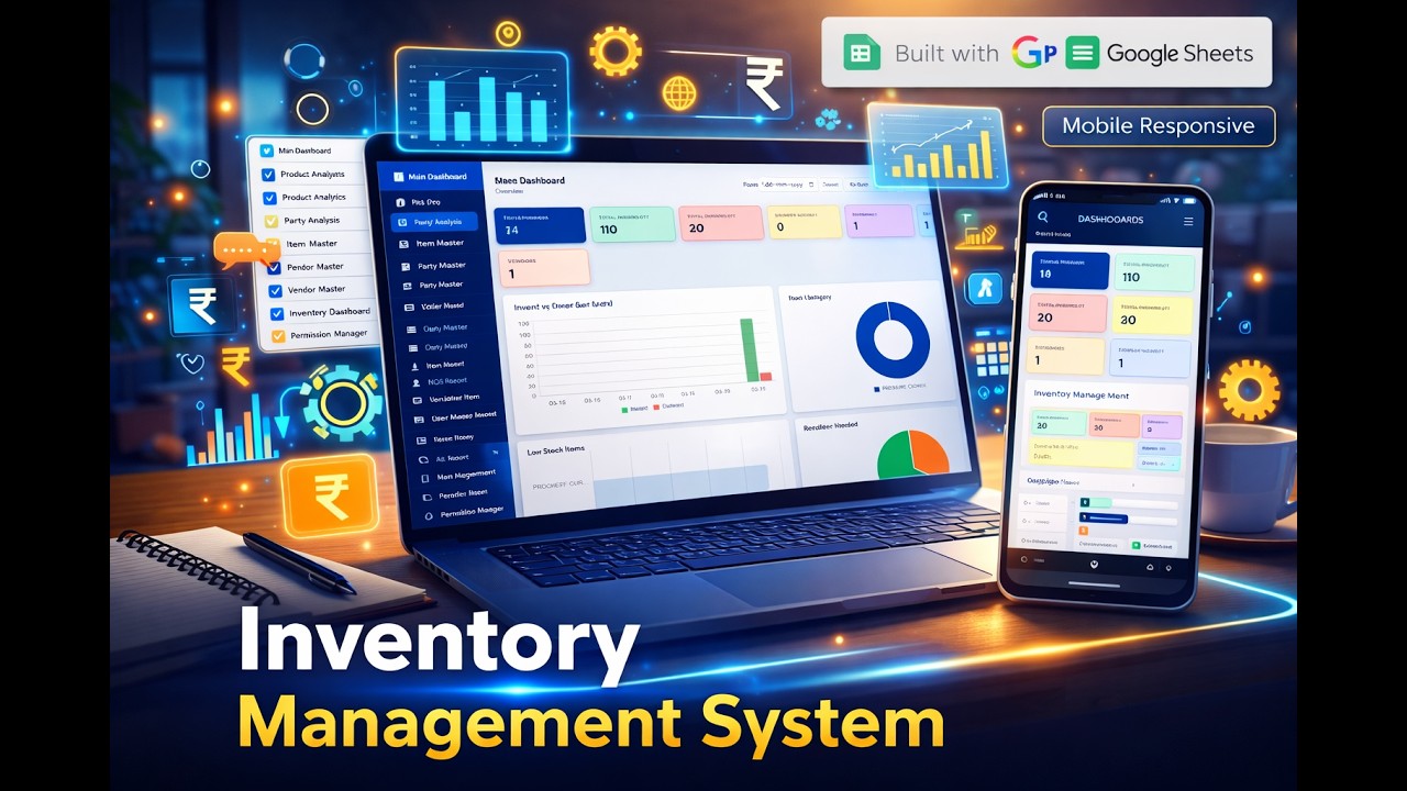 Inventory Management System in Google Sheet | Stock Management System