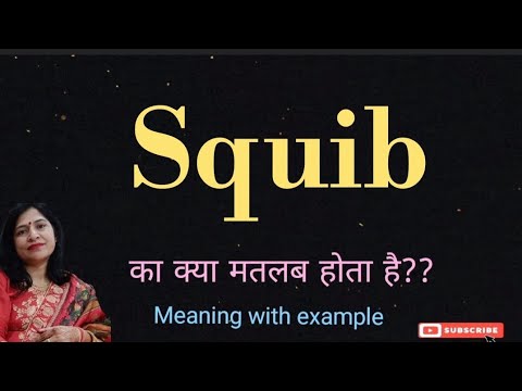 Squib meaning l squib meaning in hindi l squib ka matlab Hindi mein kya hota hai l vocabulary