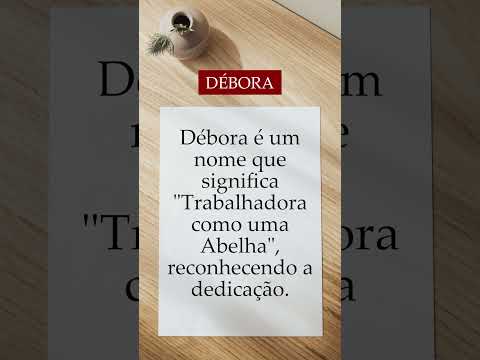 Significado do nome Débora - Origem do Nome #shorts #significado