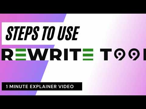 Steps to Use Rewording Tool by rewritetool.net