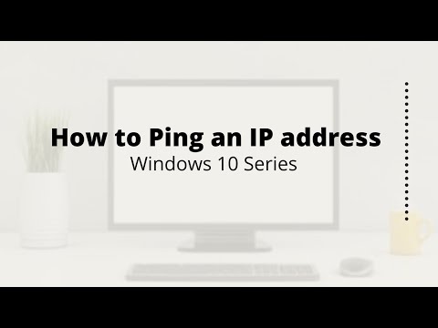 How to Ping an IP address in windows 10