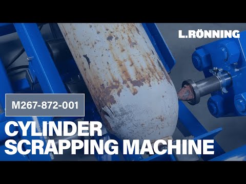 Gas Cylinder Scrapping Machine - For Destroying Gas Cylinders