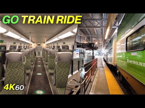 Toronto to Mississauga GO Train Ride - Union Station to Clarkson