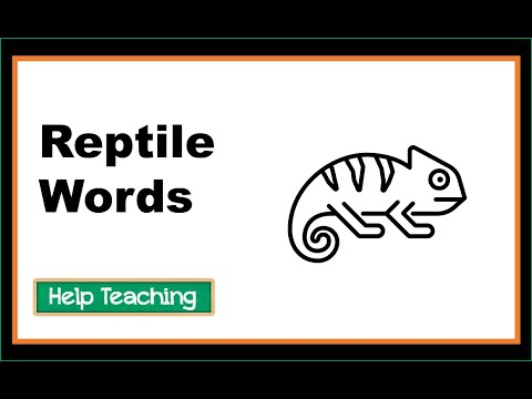 Reptile Vocabulary Words | Vocabulary Lesson for Kids