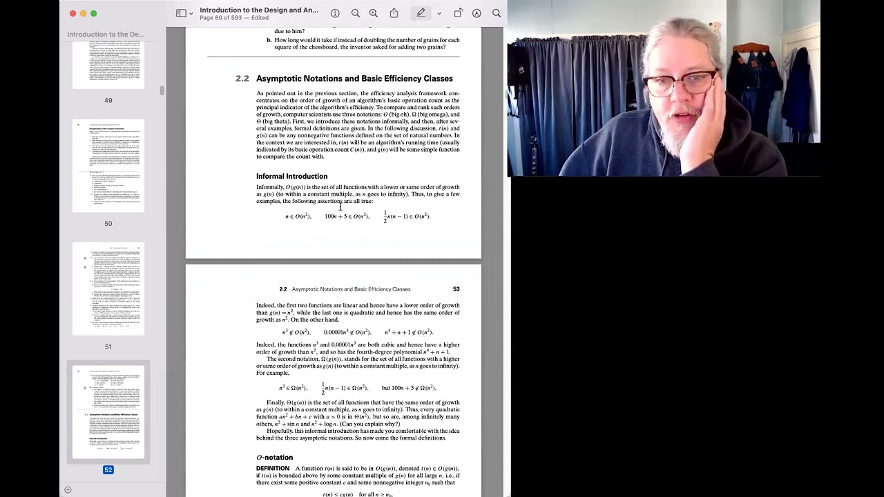 Algorithms - Analysis of Algorithm Efficiency