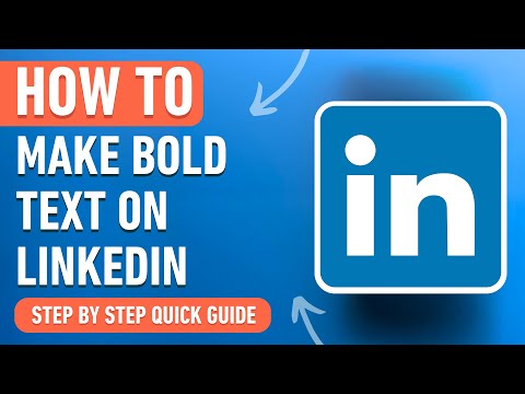 How to make Bold Text on LinkedIn (Easy Tutorial)