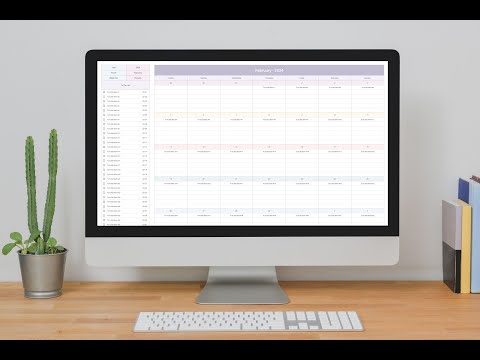 Monthly Calendar Spreadsheet | Google Sheets To Do List Template