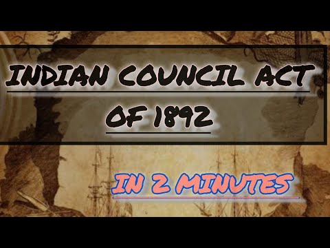"Indian Council Act 1892 Explained in 2 Minutes | #UPSC #IAS #IndianCouncilAct1892#IndianPolity