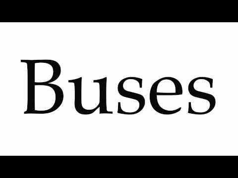 How to Pronounce Buses