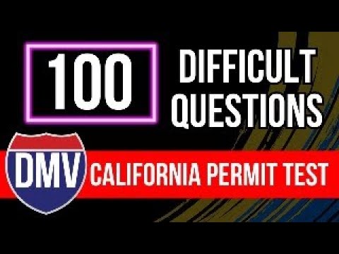 DMV California Written Test Update|