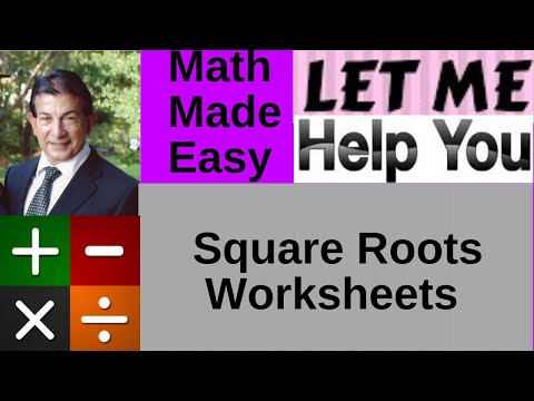 Square Roots Worksheets