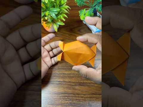 Easy steps to make an Origami Talking fish in minutes