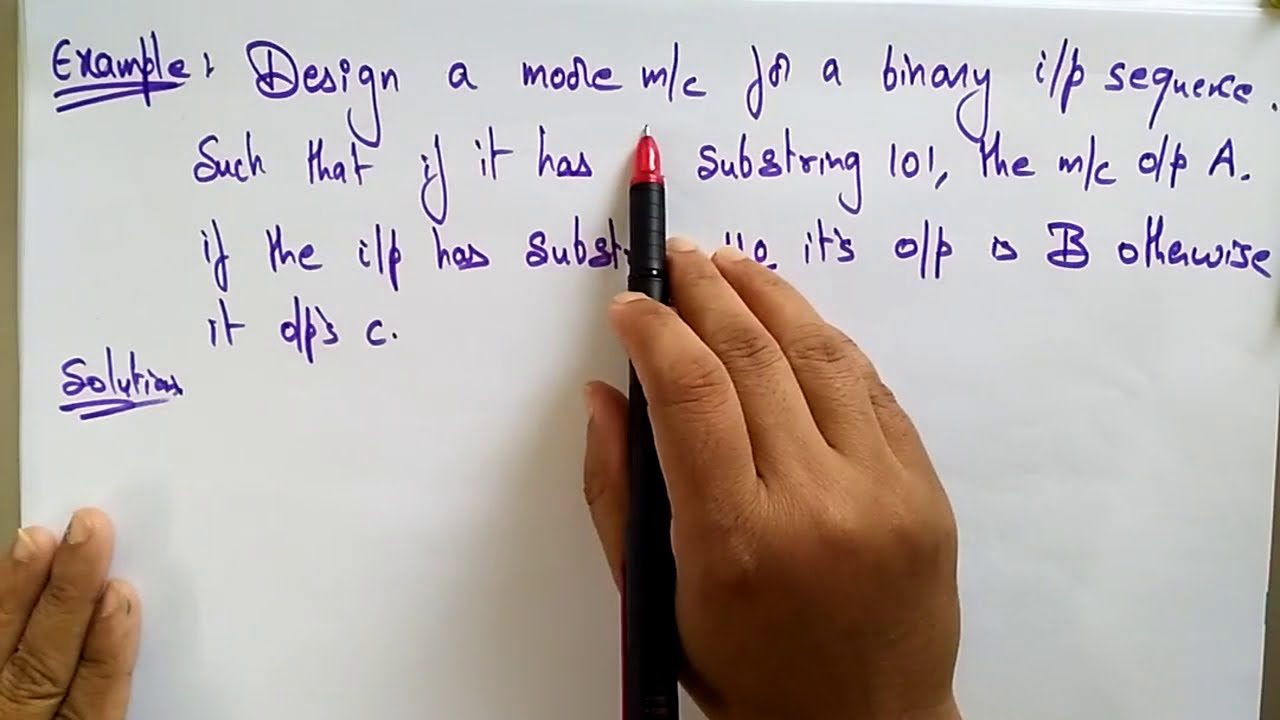 Moore Machine Design | Example-2 | TOC | Lec-31| Bhanu Priya