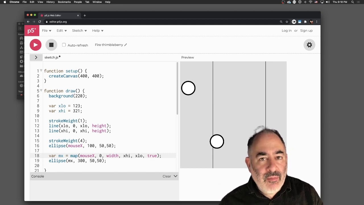 map() and constrain() in p5.js