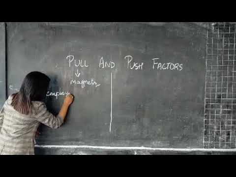 Class 12 Georgraphy Causes of Migration Pull and push factor