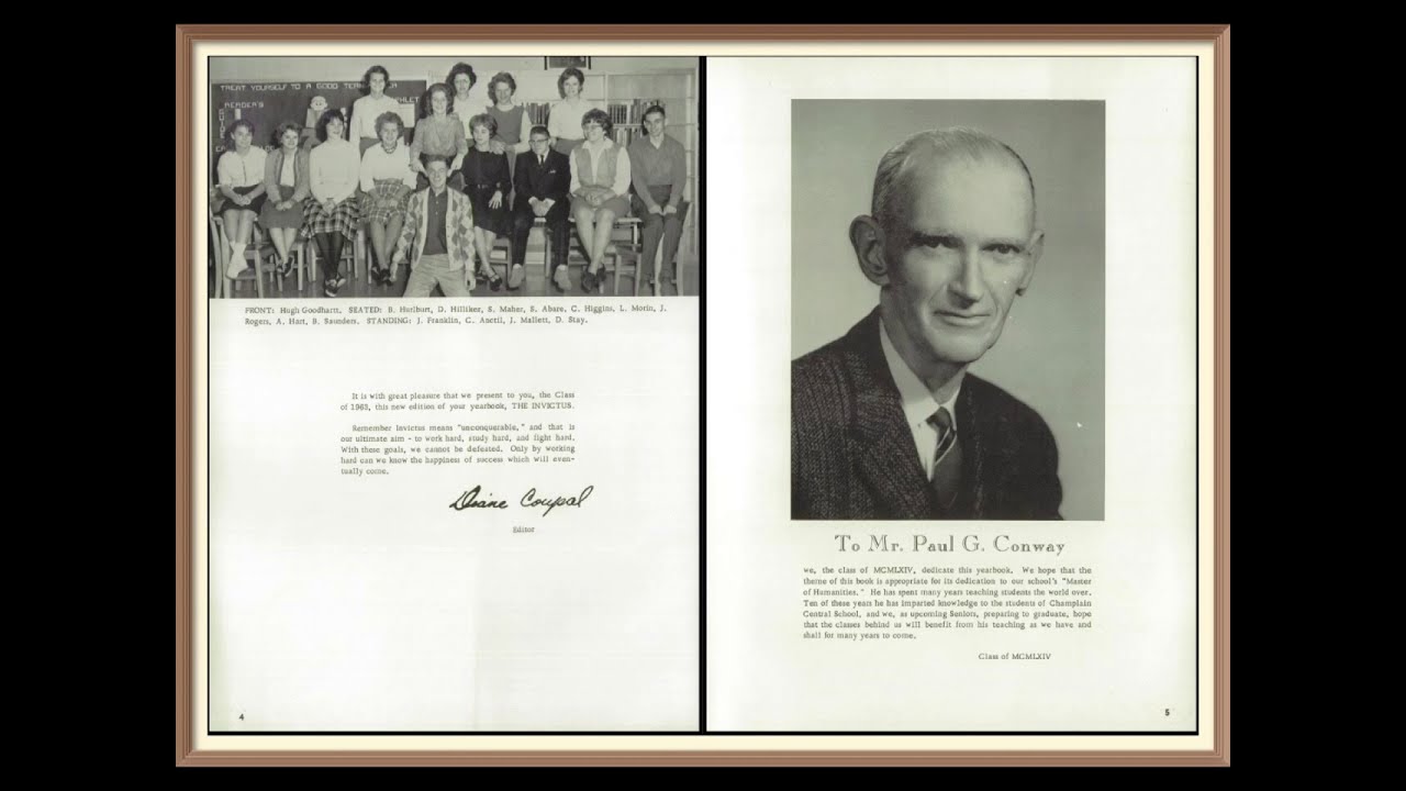 Champlain Central High School - Class of 1963
